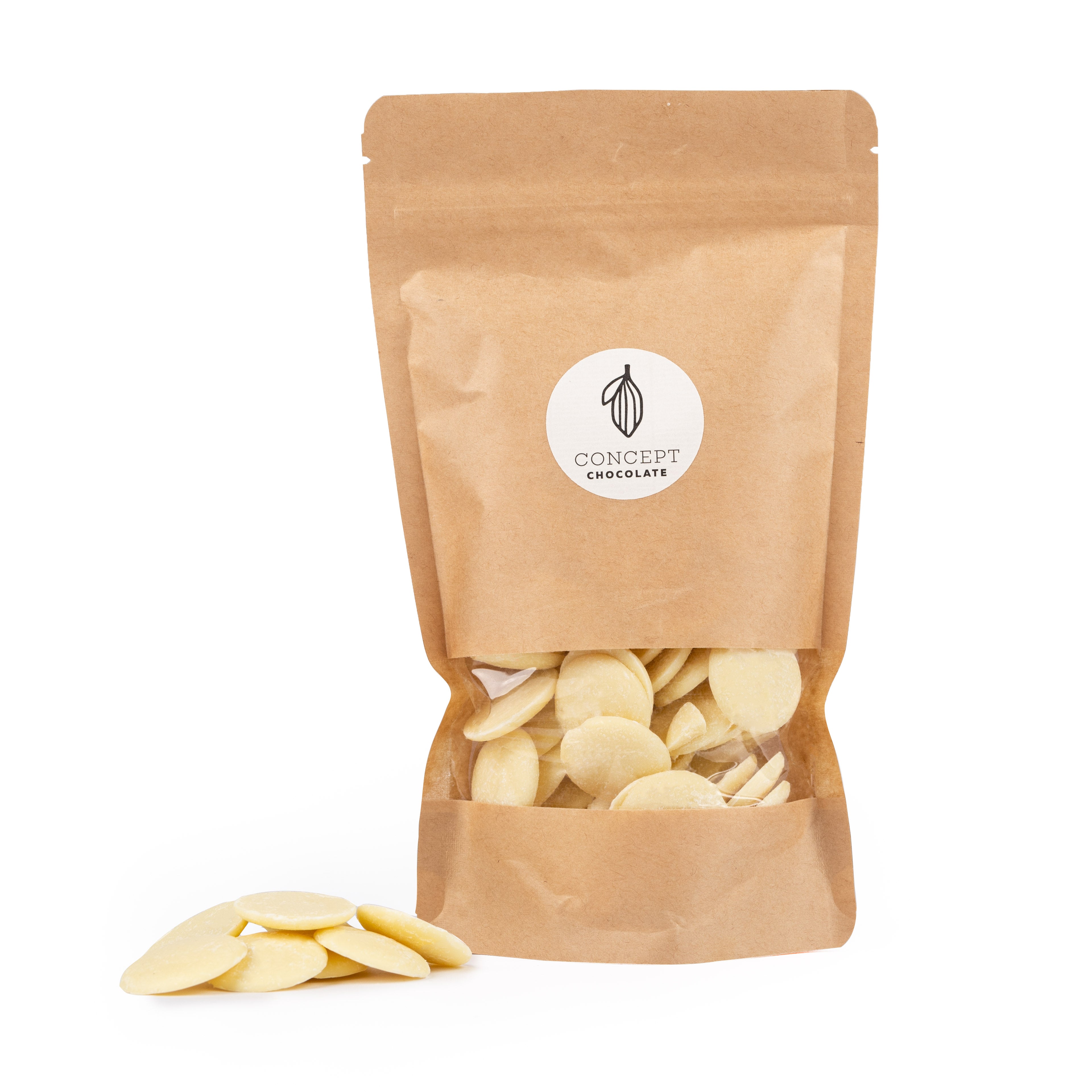 Chocolat blanc 30% - Chocolat blanc durable – La Chocolaterie Concept ...