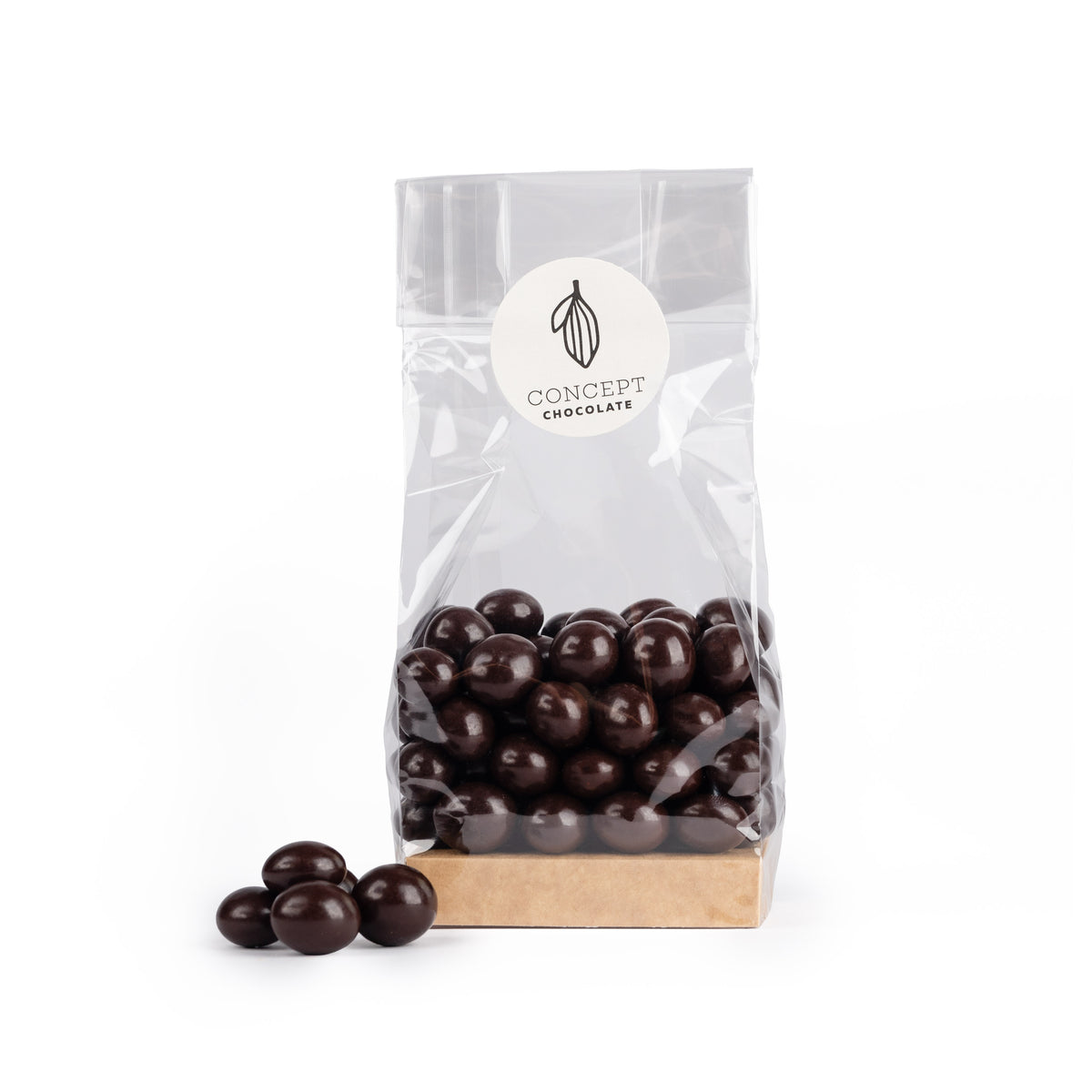 Coffee beans coated with dark chocolate – La Chocolaterie Concept Chocolate